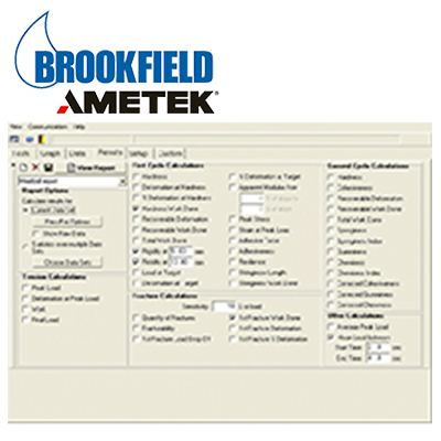 Brookfield粘度计软件-Brookfield流变仪软件-Brookfield软件